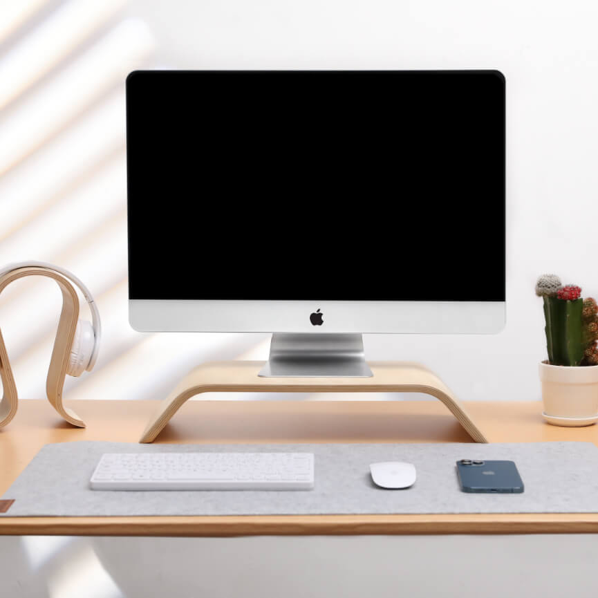 Deskbird | Ergonomic Light Monitor Stand