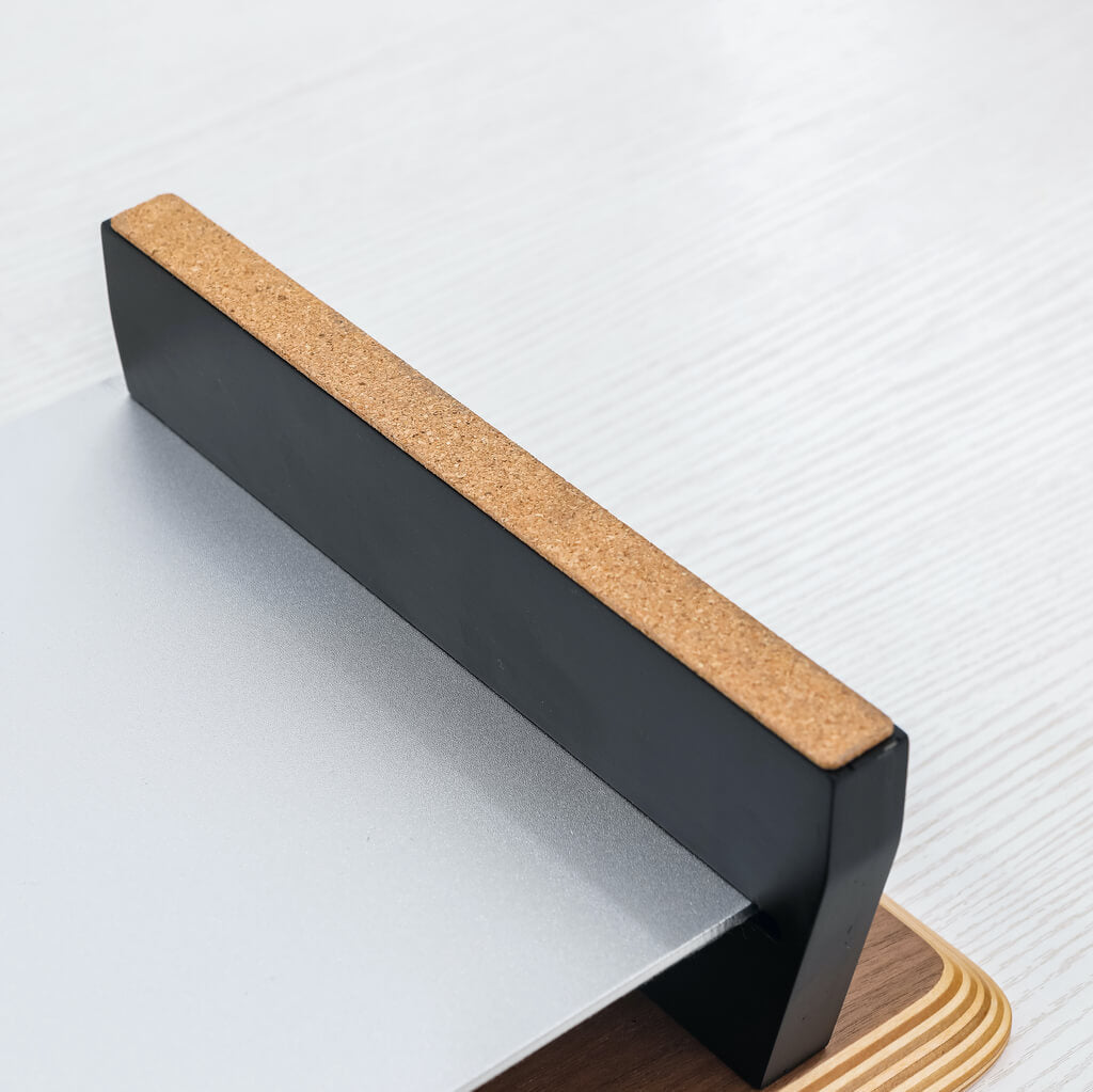 Deskbird | Signature Single Monitor Stand - Walnut Veneer