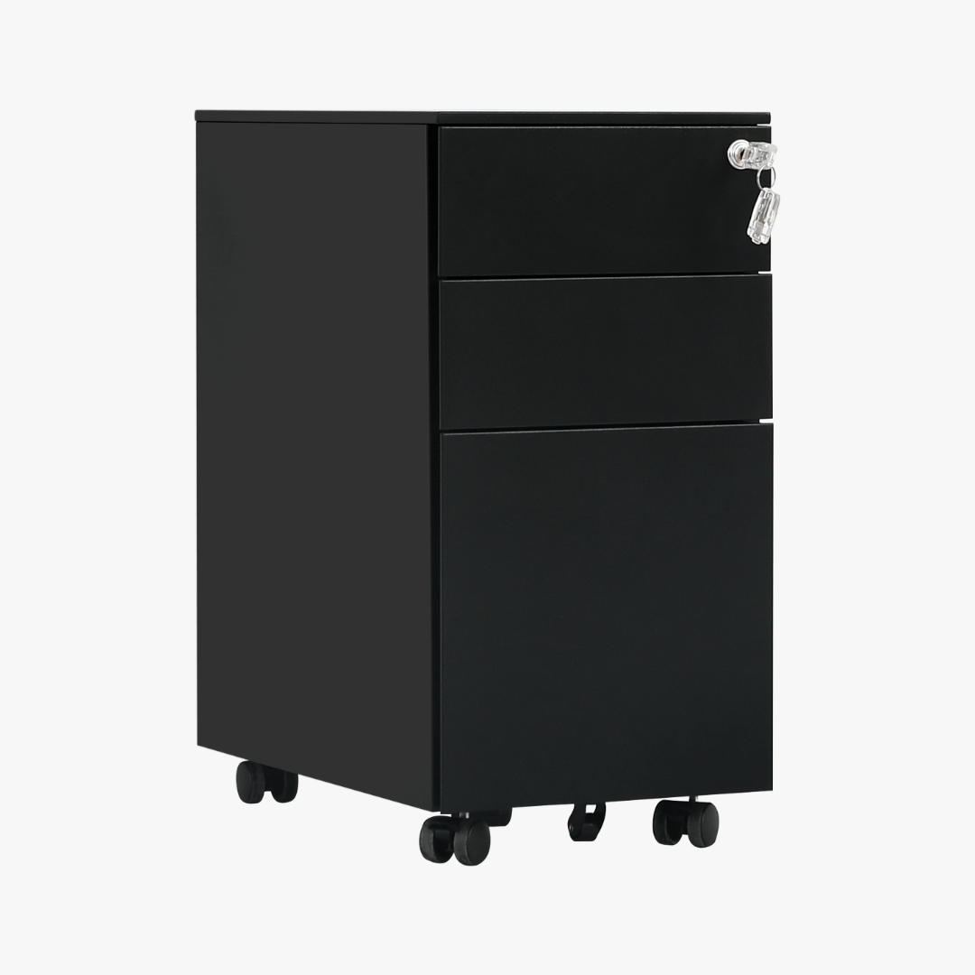 Slimline File Mobile Storage Drawer Unit | Deskbird