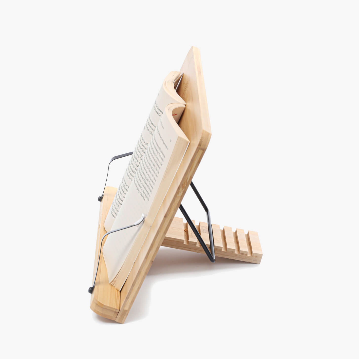 Deskbird | Bamboo Book and Tablet Stand