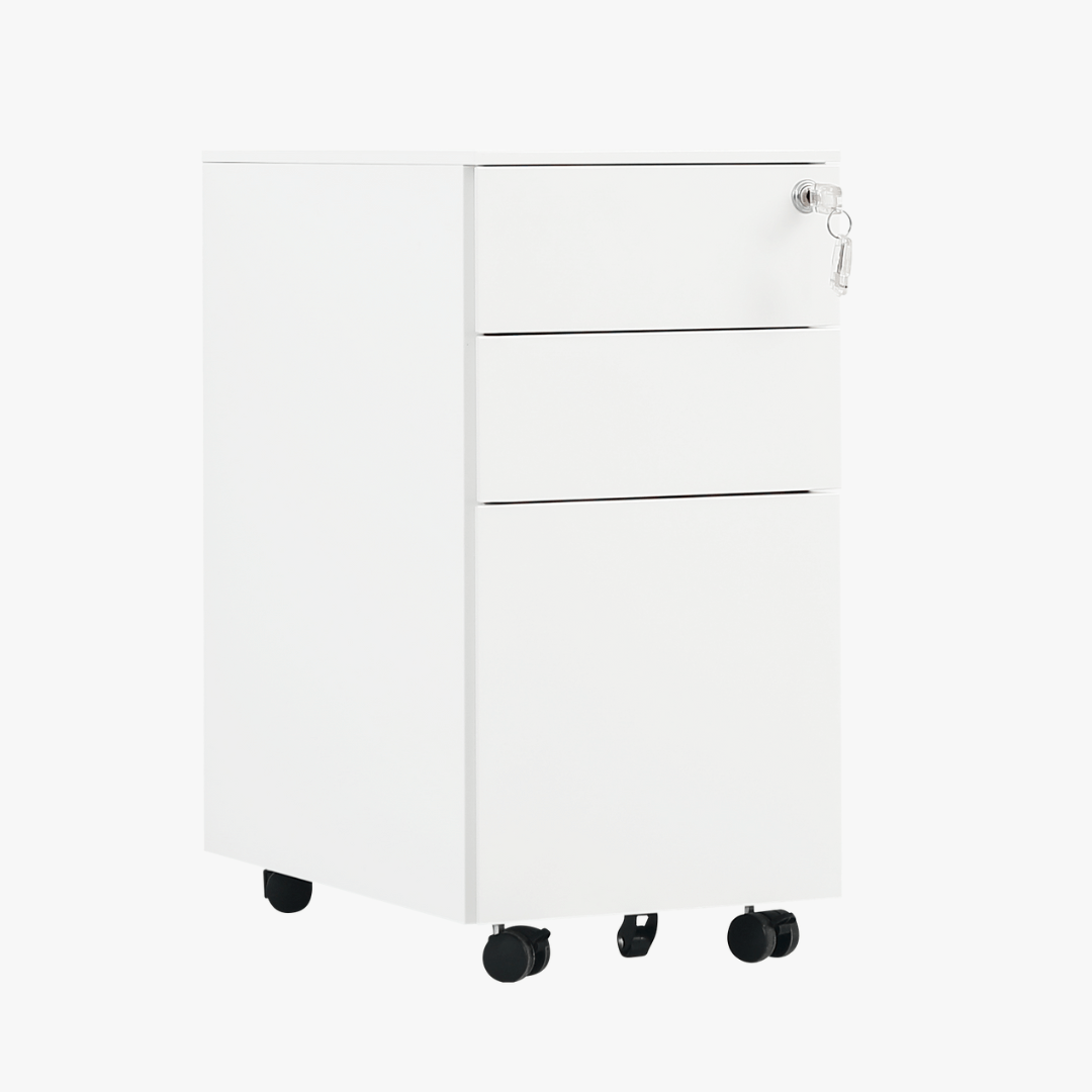 Deskbird | Slimline File Mobile Storage Unit - White